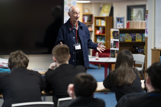 Wey Valley Academy - Antiques Expert Paul Atterbury talks to students